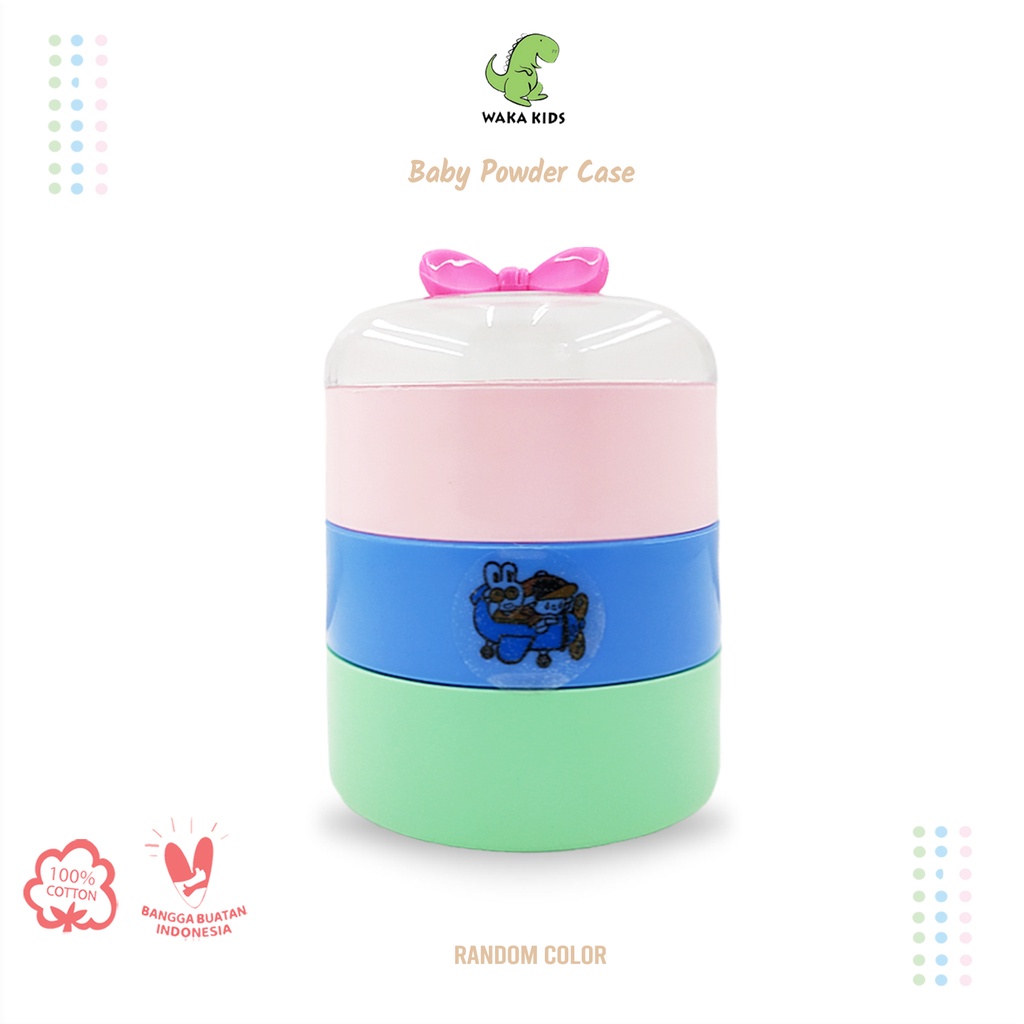 Jual Wakakids Tempat Bedak Bayi 3 Susun Baby Powder Case Venhs | Shopee ...