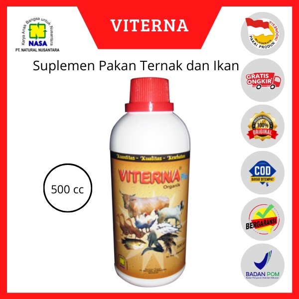 Jual Vitamin Suplemen Pakan Ternak dan Ikan VITERNA NASA 500 cc ...