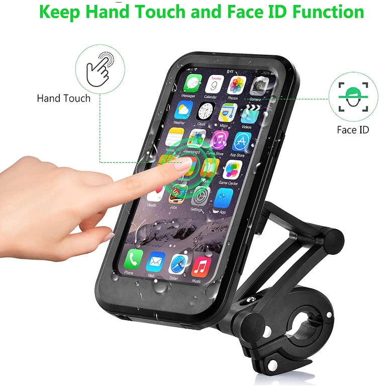 Jual KeiKei Phone Holder Motor Waterproof Tempat dudukan Hp Sepeda Anti Air Stand Handphone ...