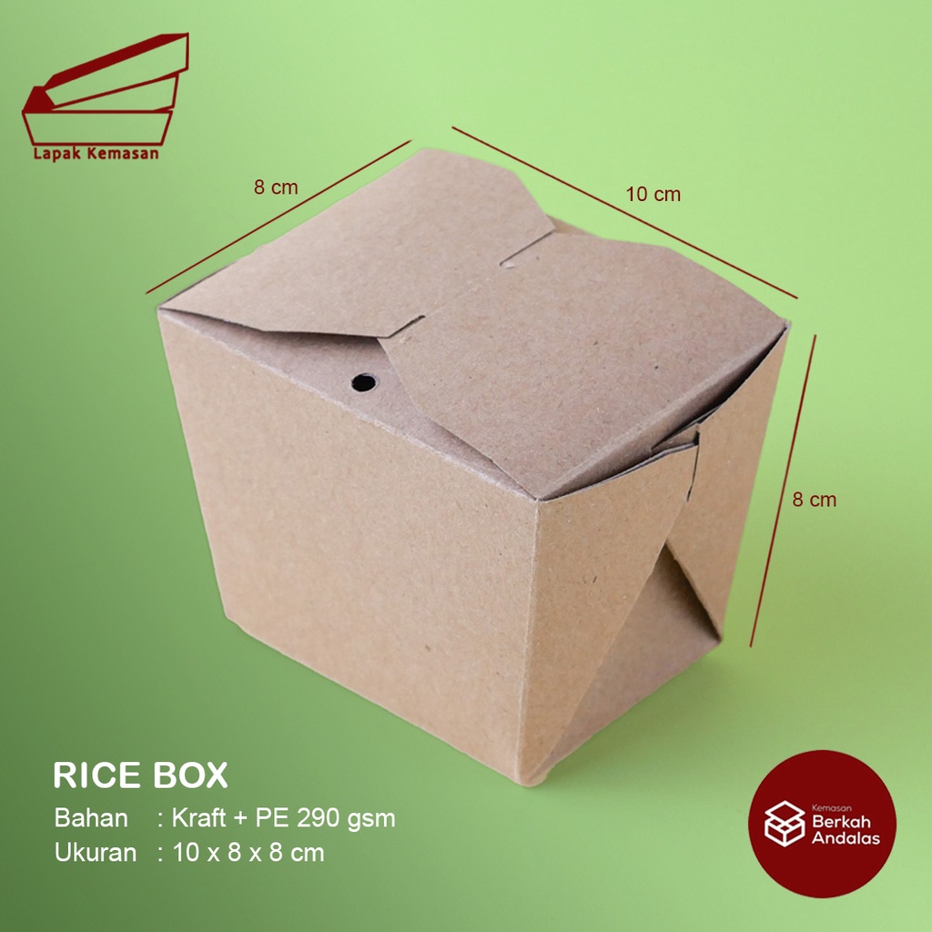 Jual RICE BOX / FOOD PAIL / BAHAN KRAFT / RICE BOWL / MAKANAN / LUNCH ...