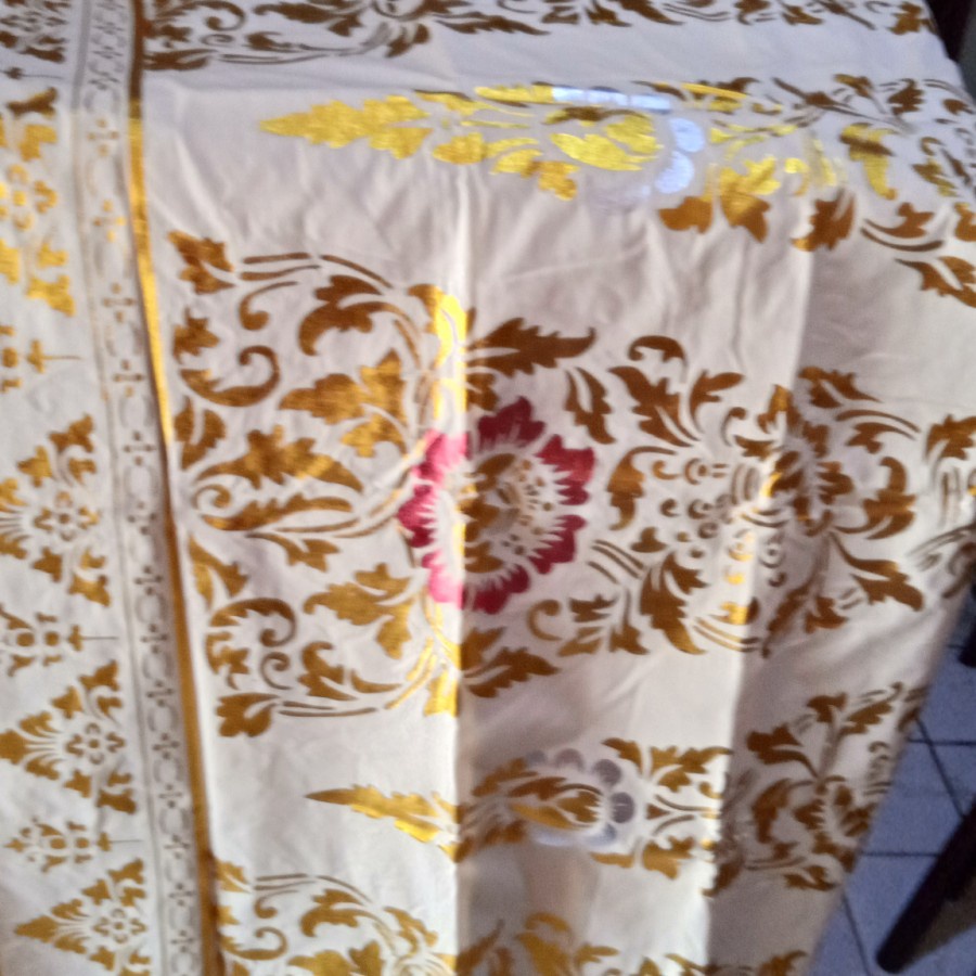 Jual Kamen kancut pengantin pria kain prada metris tari bali prada dop ...