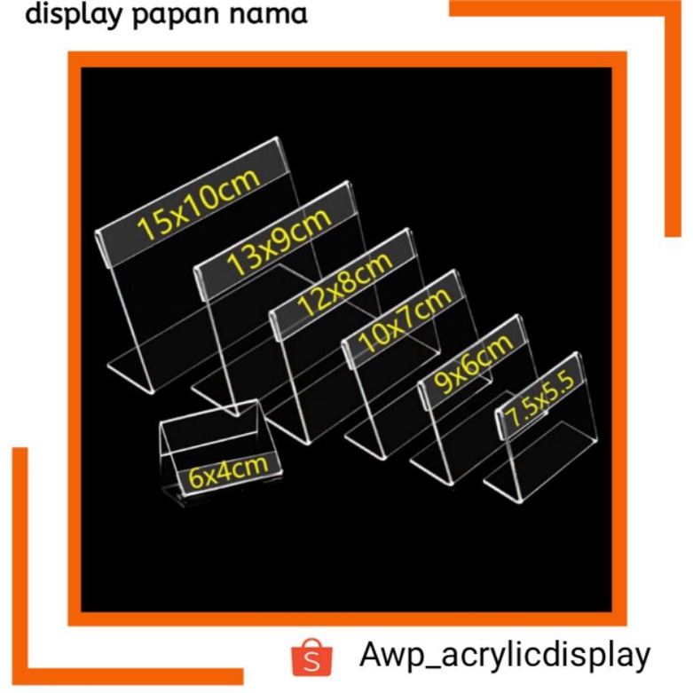 Jual PAPAN NAMA MEJA / DESK NAME TAG TEBAL 2mm | Shopee Indonesia