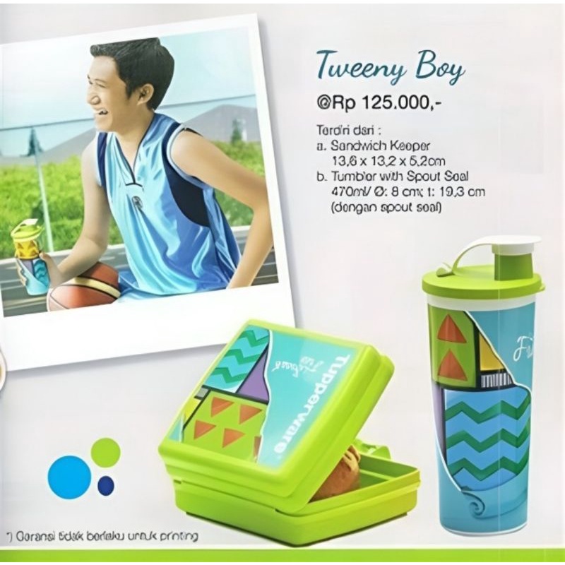 Jual Tupperware tweeny lunch set boy n girl - kotak bekal anak | Shopee ...