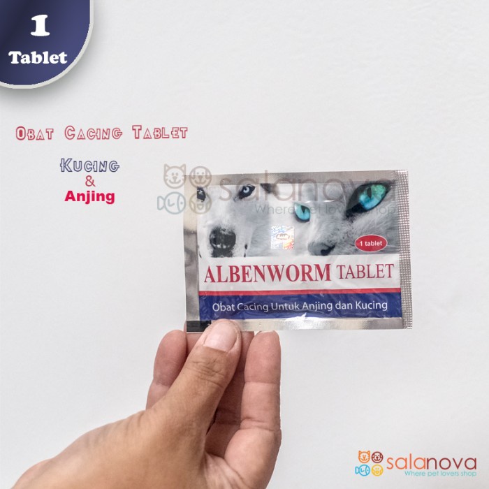 Jual Albenworm Tablet Obat Cacing Kucing dan Anjing | Shopee Indonesia