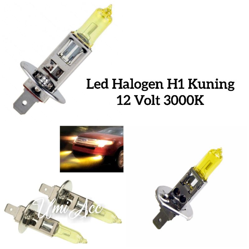 Jual Bohlam H1 Kuning / Lampu H1 Kuning 12 Volt 35 watt | Shopee Indonesia