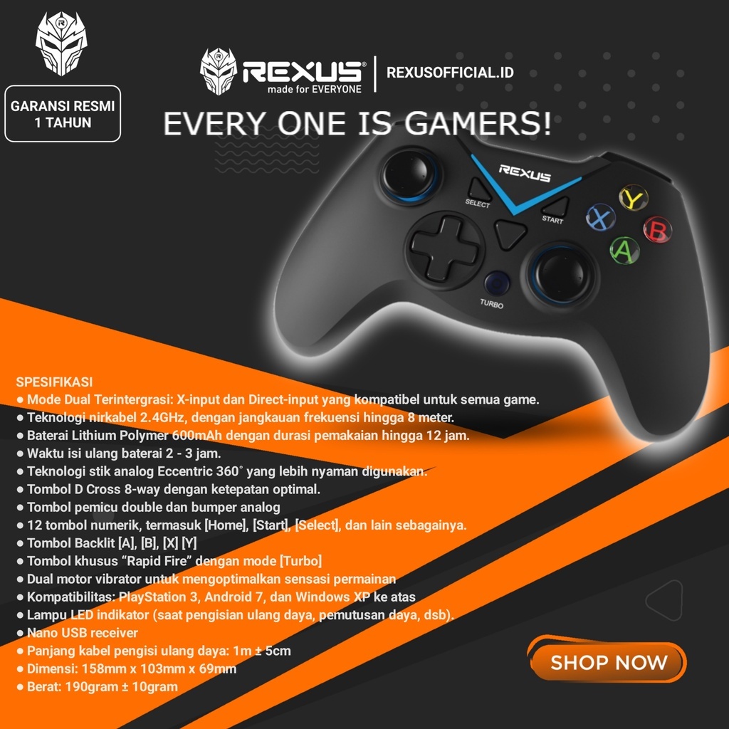 Jual Gamepad Gameped android stick playstation 3 stik joystick joystik ...