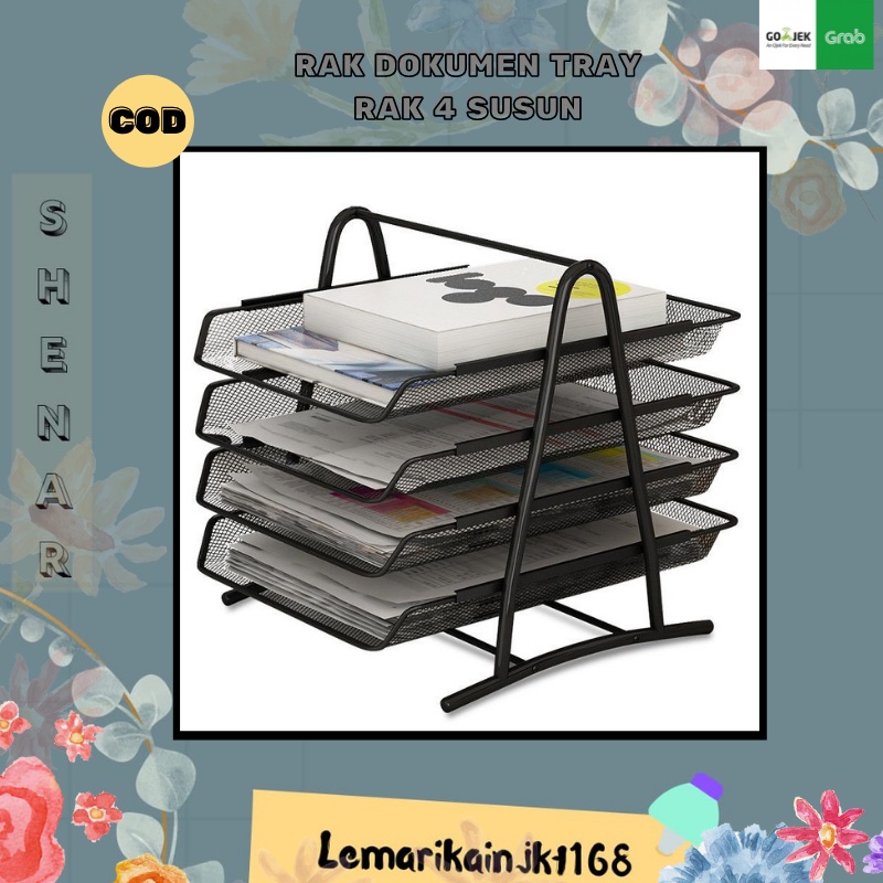 Jual DOCUMENT TRAY 4 SUSUN / RAK DOKUMEN 4 TINGKAT| FILE DOCUMENT TRAY ...