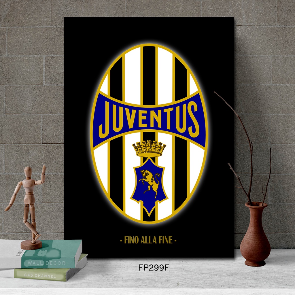 Jual Wall Decor Sport LOGO JUVENTUS Klub Sepak Bola Poster Kayu Hiasan ...