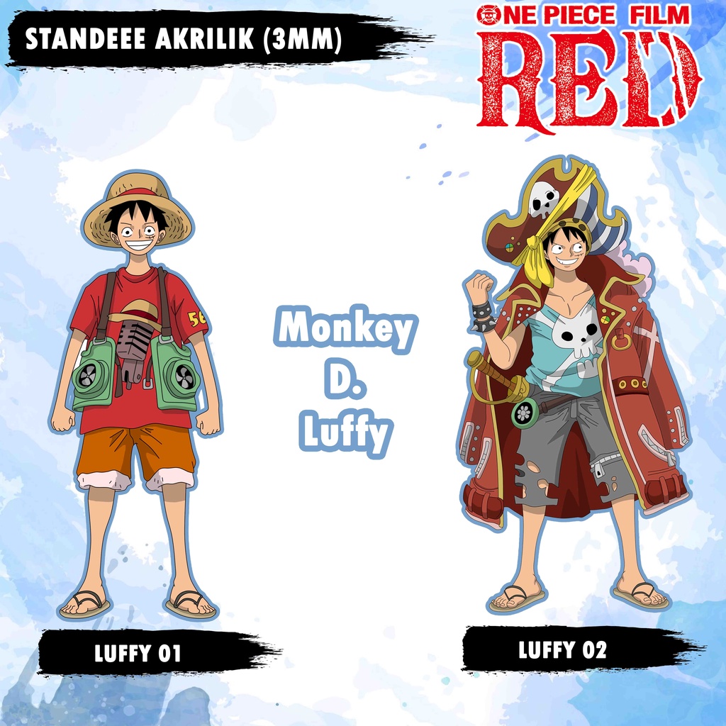 Jual Standee Akrilik One piece red / Standee Akrilik One pice / One ...