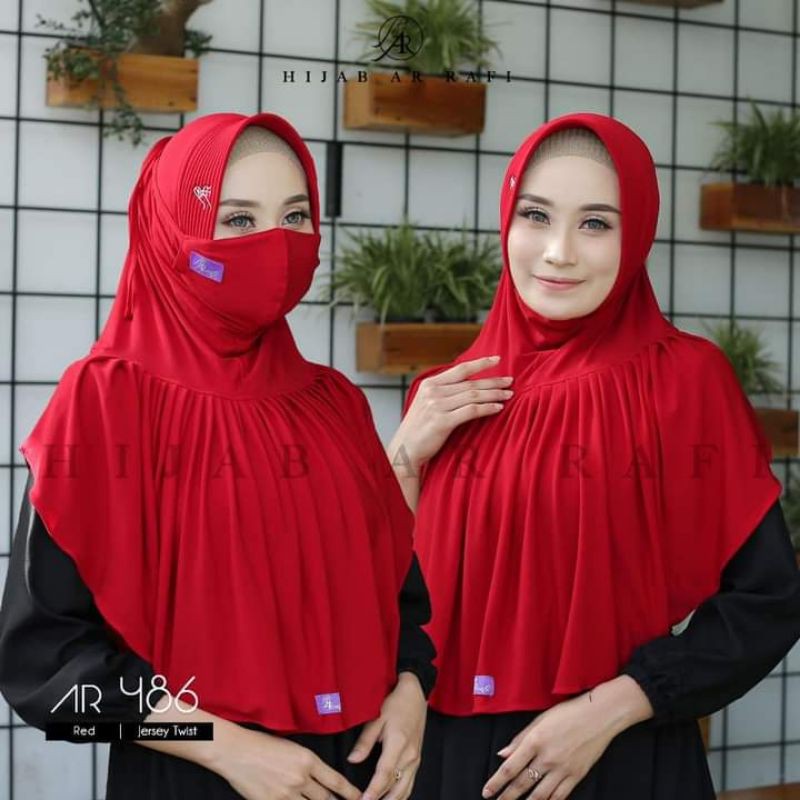 Jual arrafi Ar 486 beli hijab gratis masker hijab branded best seller arrafi Ter new 2021 arrafi ...