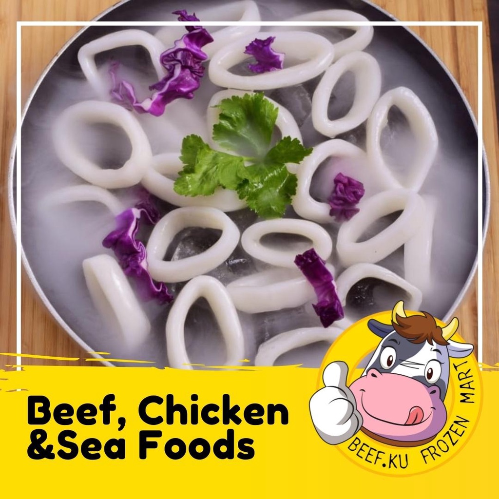 Jual Daging.ku - Seafood Cumi Ring 500GR 1KG Frozen Food Halal Higenis ...