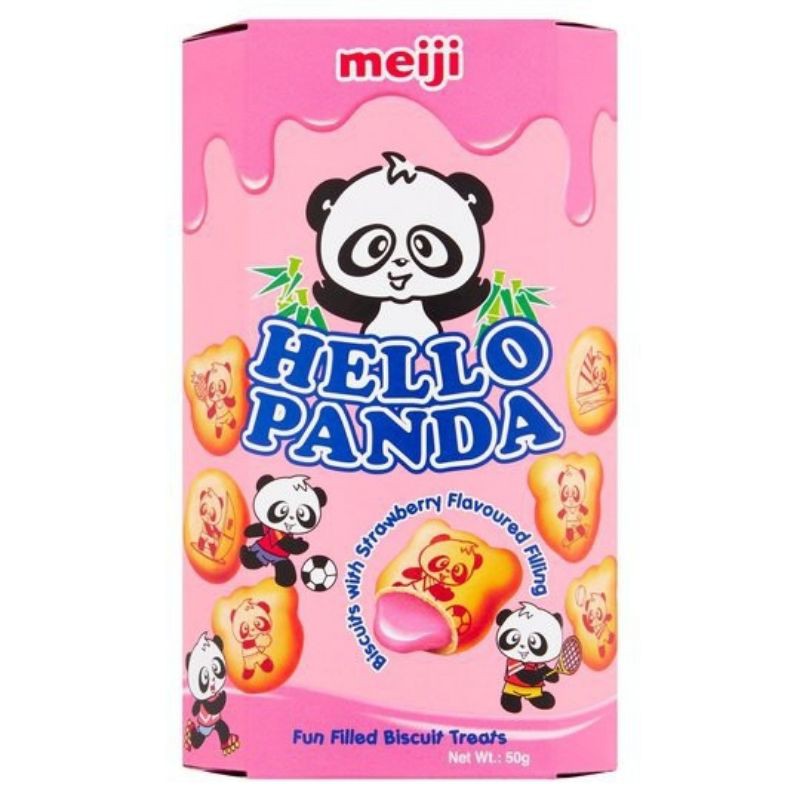 Jual Meiji Hello Panda Biskuit Rasa Strawberry | Shopee Indonesia