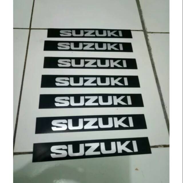 Jual Sticker Stiker Striping List Tulisan SUZUKI Plat Nomer Suzuki ...