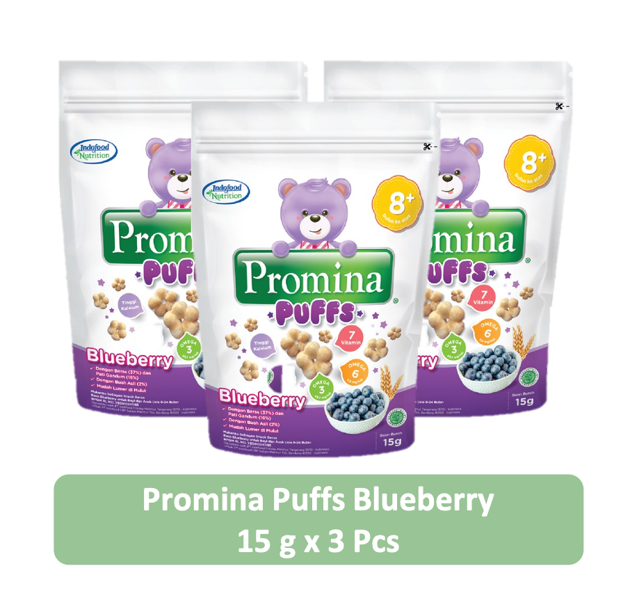 Jual Promina Puffs Blueberry 15 g x3 | Shopee Indonesia