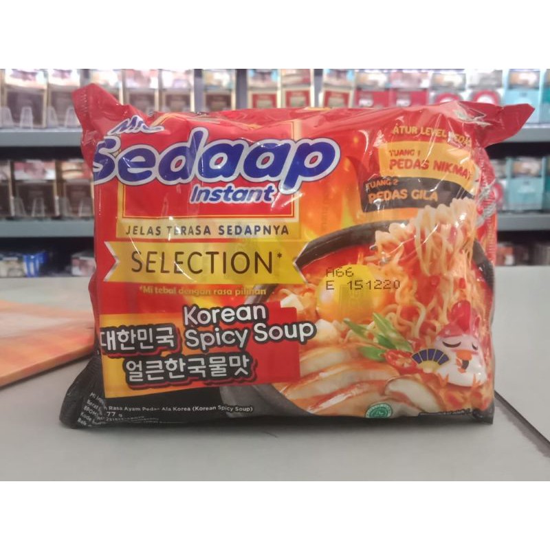 Jual MIE SEDAAP SELECTION KOREAN SPICY SOUP | Shopee Indonesia