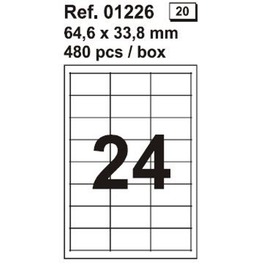 Jual [BMS Surabaya] APLI Polyester Labels A4 Square (for laser printer ...