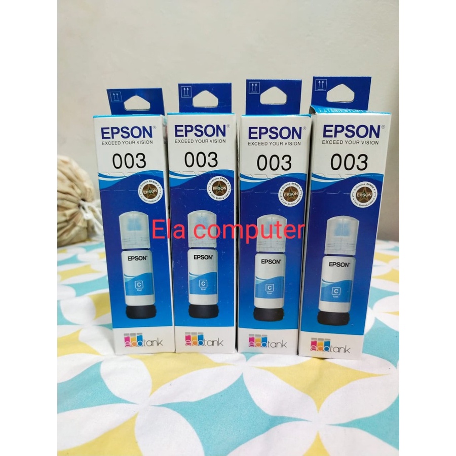 Jual Tinta Epson 003 Cyan Premium | Shopee Indonesia