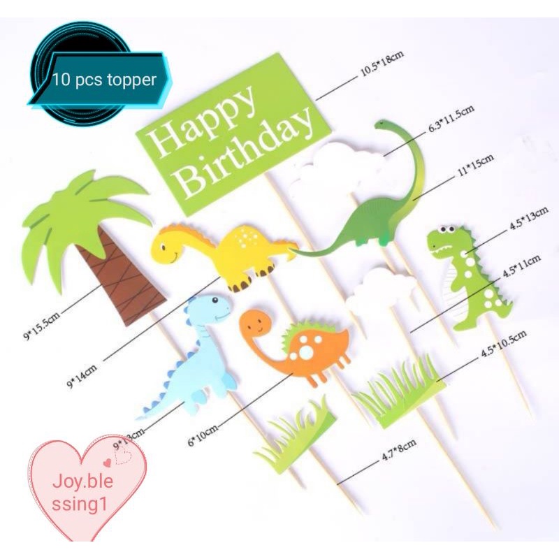 Jual ORNAMEN Dinosaurus DINO/TOPPER DINOSAURUS/TOPPER DINO | Shopee ...