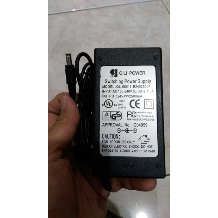 Jual Adaptor Power Supply 24V 2.5A 2500mAh dengan Indikator Real ...