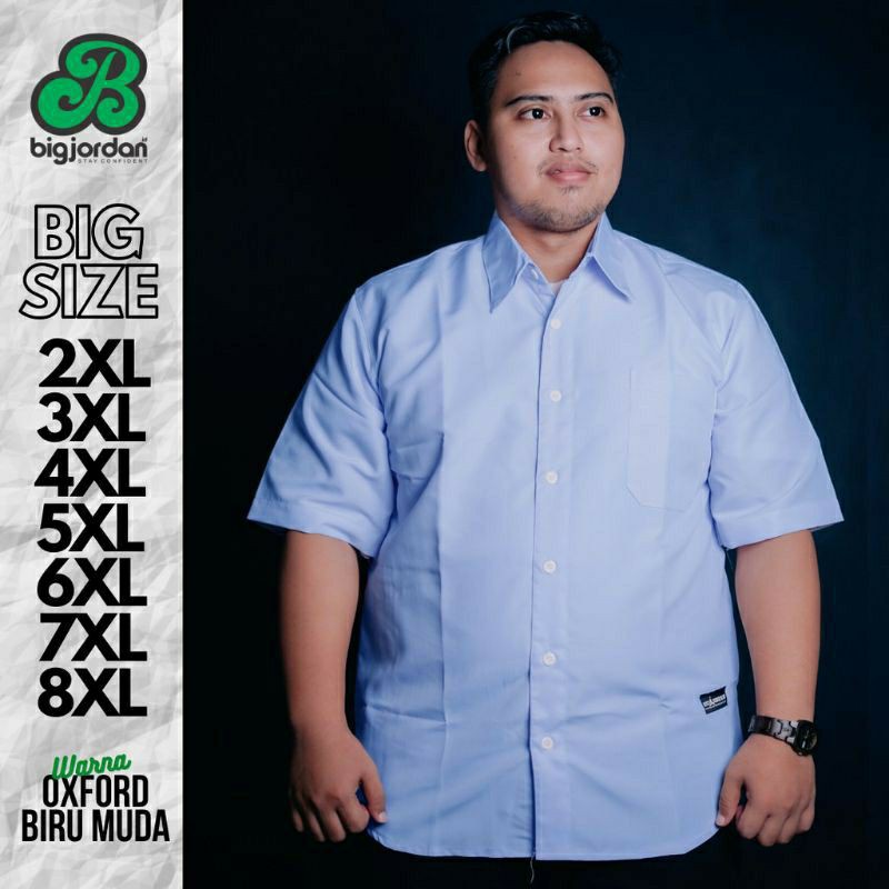 Jual Kemeja Oxford Pria Jumbo Lengan Pendek 3xl 4xl 5xl 6xl 7xl 8xl Kemeja formal Jumbo | Shopee ...