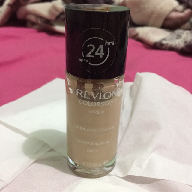 Jual Revlon colorstay foundation ( 220 Natural Beige ) | Shopee Indonesia