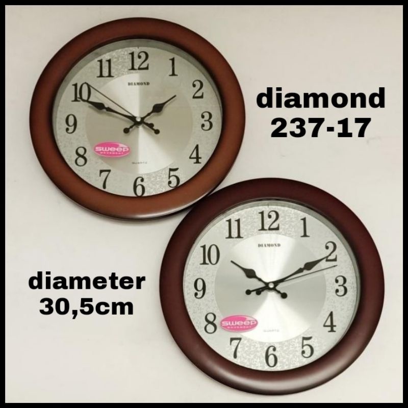 Jual Jam dinding diamond 237-17 | Shopee Indonesia