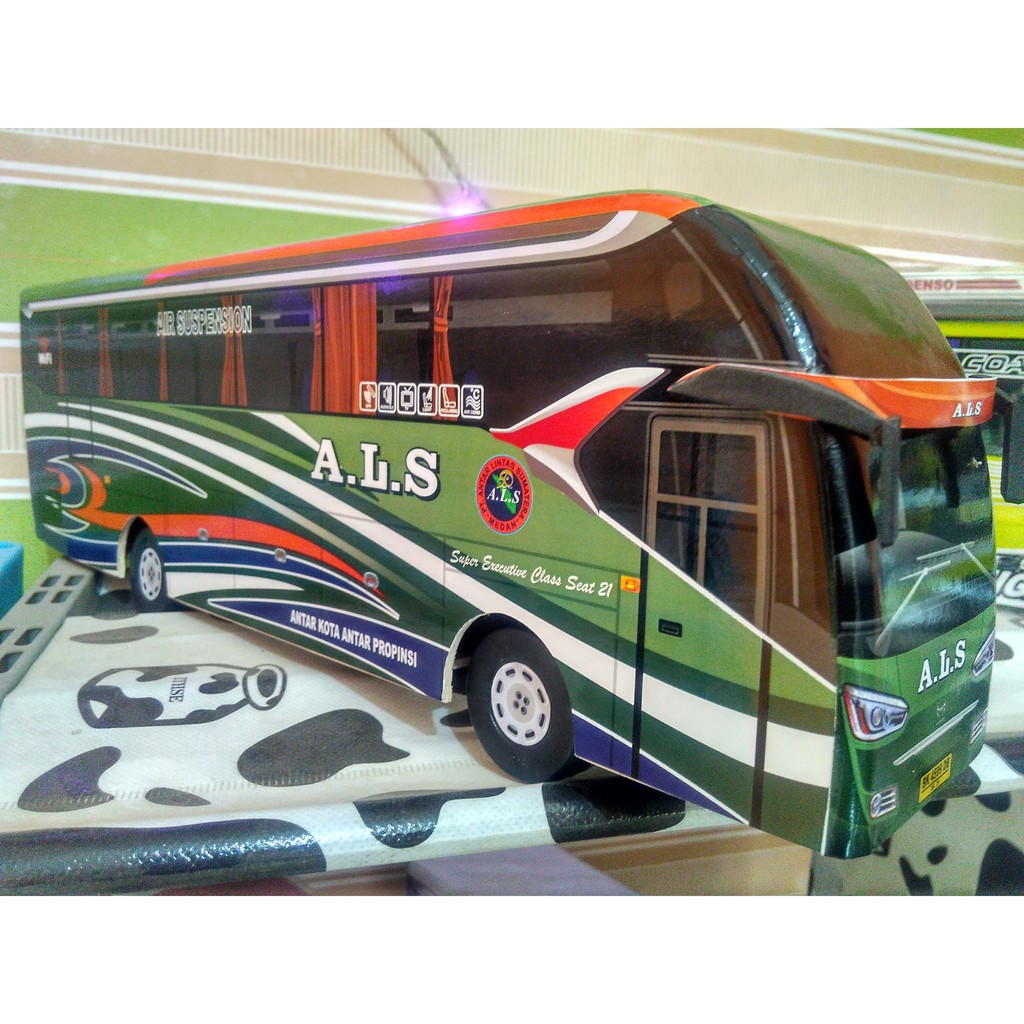 Jual Miniatur bus bis ALS SR2 | Shopee Indonesia