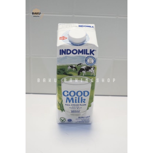 Jual Indomilk Susu UHT Full Cream Plain 950 ML | Shopee Indonesia