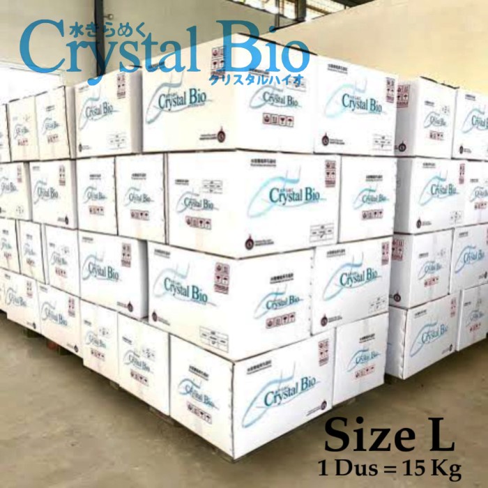 Jual Media Filter Crystal Bio 1 Box 15 kg Size L Import Jepang Crystal ...