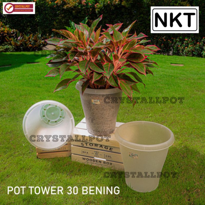 Jual pot bunga tanaman tinggi tower 30cm - NKT TOWER 30 BENING ...