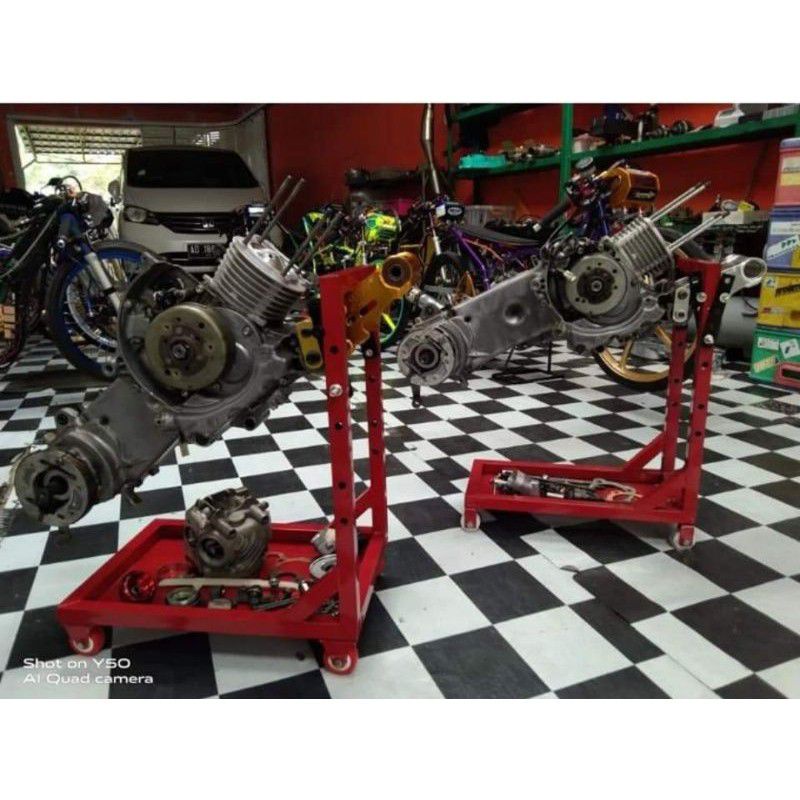 Jual alat penyangga mesin motor universal engine stand motor | Shopee ...