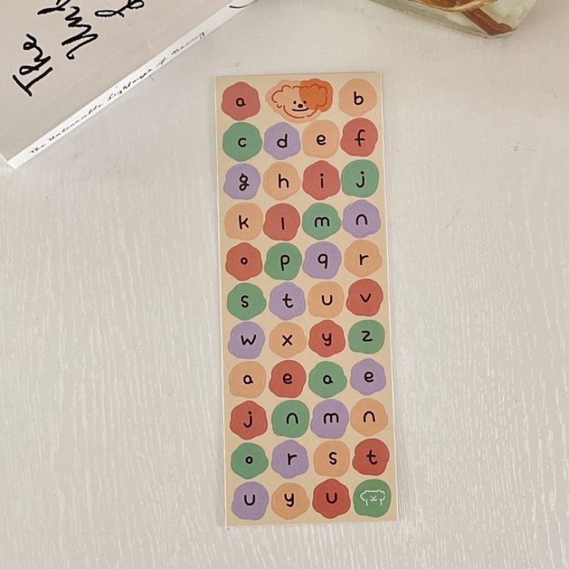 Jual Stiker Alfabet Deco Scrapbook Journaling Alphabet Sticker Huruf ...