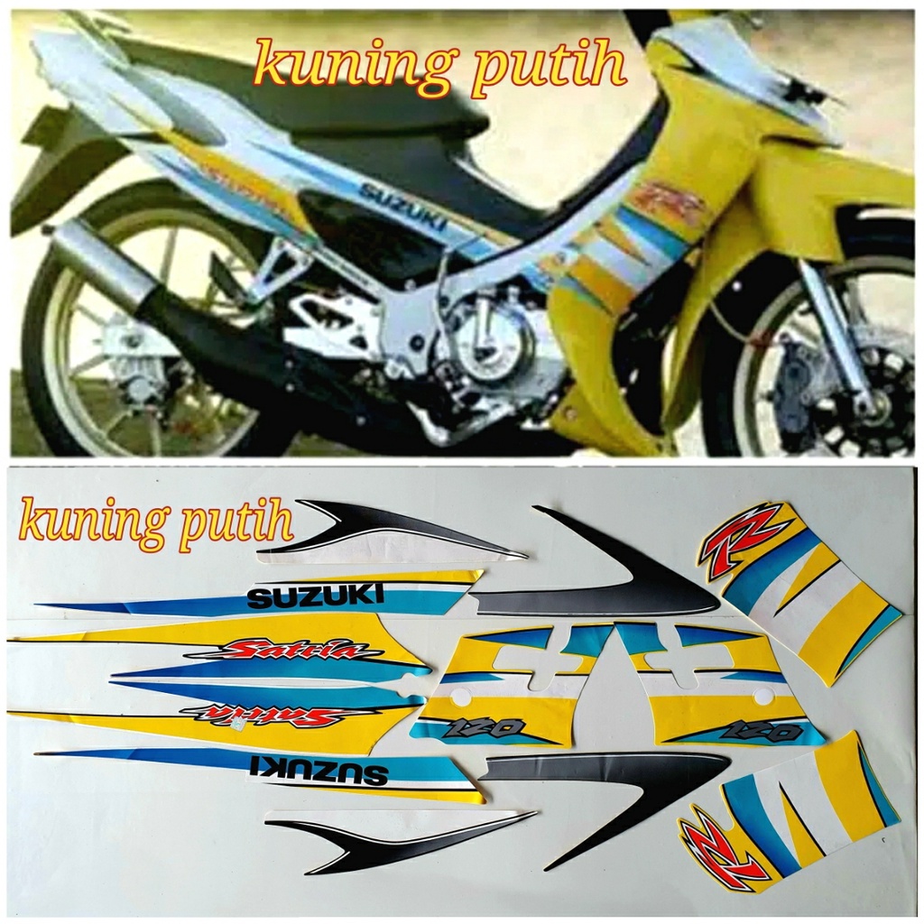 Jual STIKER STRIPING LIS STANDAR ORI SATRIA HIU MALAYSIA 120 KUNING ...