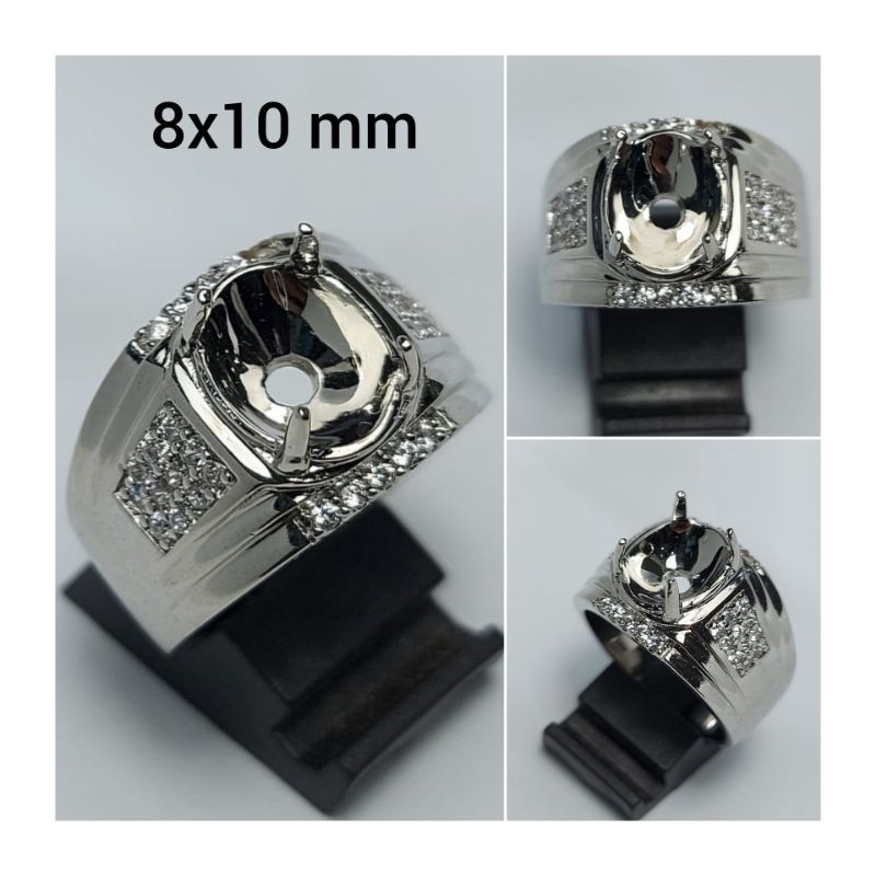 Jual CINCIN / EMBAN / RING ALPAKA SUPER 8x10mm oval | Shopee Indonesia
