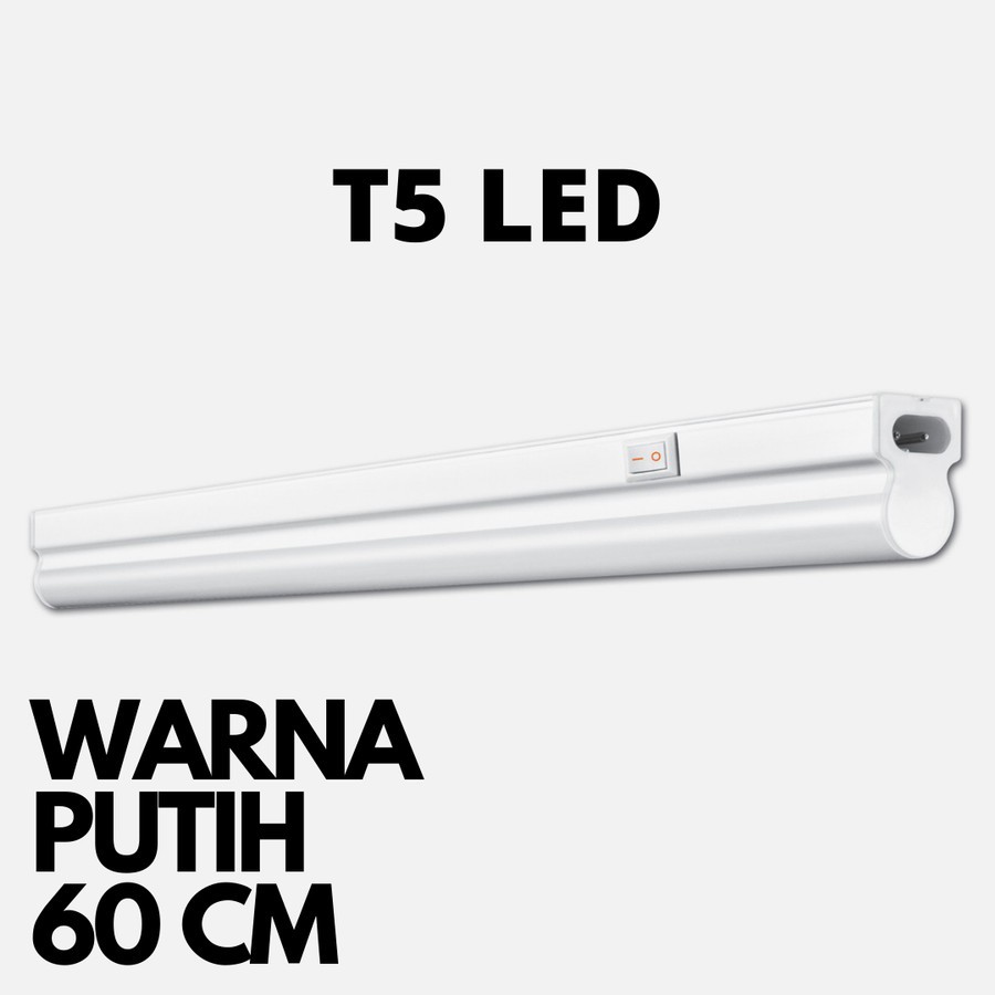 Jual LAMPU T5 LED 60 CM PUTIH 8 WATT LAMPU LED T5 60 CM LAMPU T5 PUTIH ...