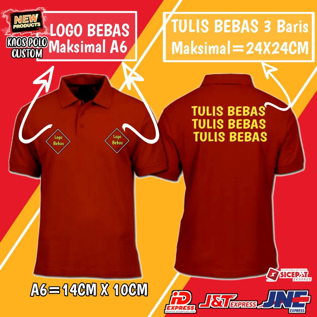 Jual Kaos Polo Custom / Pakaian Polo Custom / Baju Pakaian Polo Custom ...