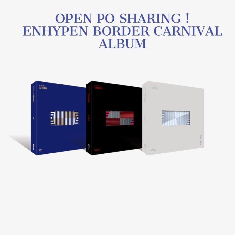 Jual ENHYPEN - BORDER CARNIVAL ALBUM (SHARING) | Shopee Indonesia