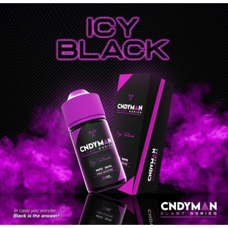 Jual Liquid Candy Man Blast Icy Black Salt nic 30ML - CandyMan Blast ...