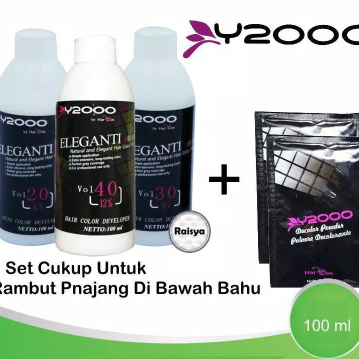Jual Y2000 Eleganti Hair Color Developer/Bleaching Powder sachet ...