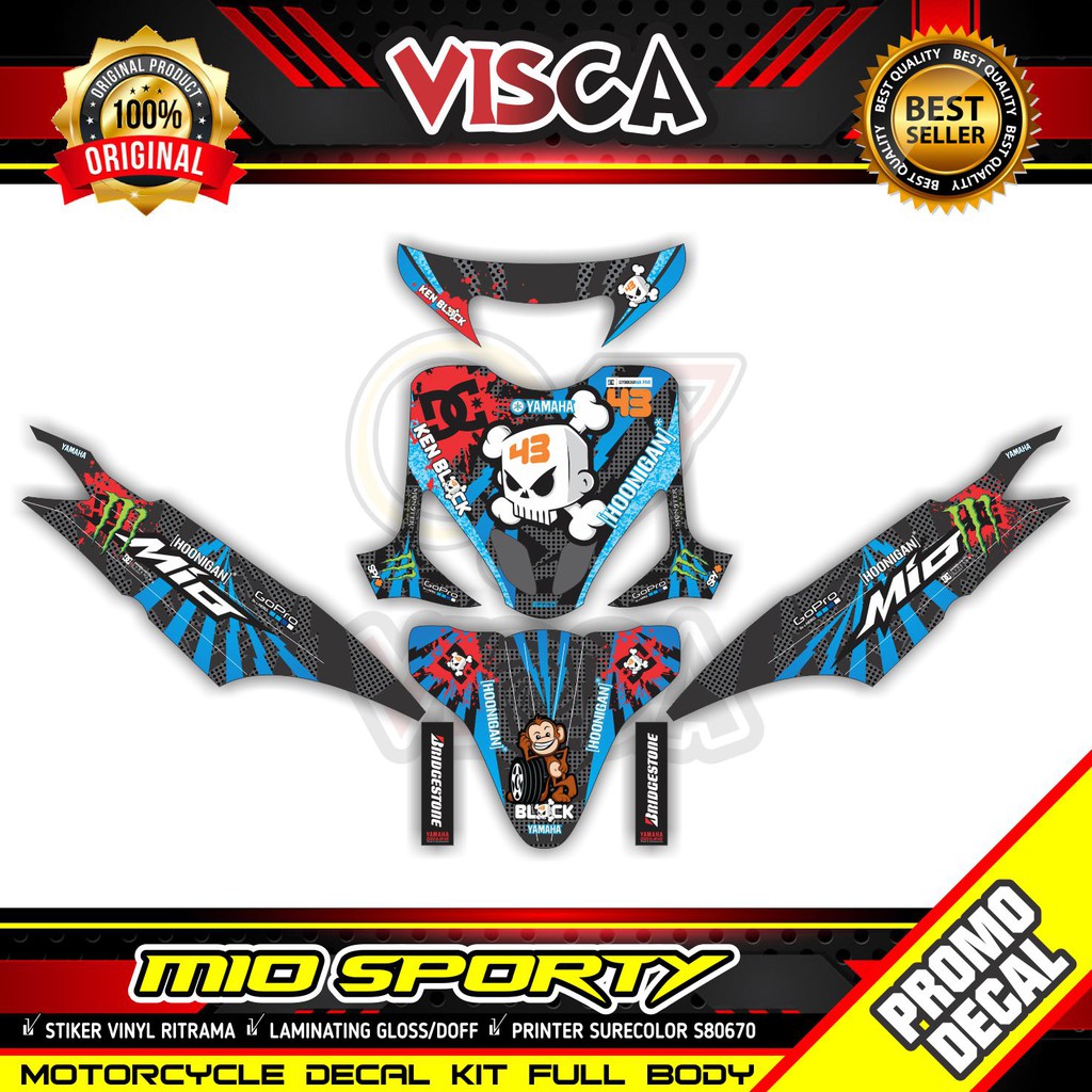 Jual Decal Mio Sporty Full Body Stiker Mio Sporty Full Body Racing Ken ...