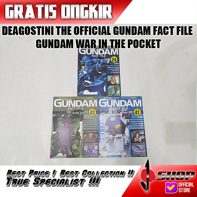 Jual DEAGOSTINI - THE OFFICIAL GUNDAM FILE FACT SERIES : WAR IN THE ...