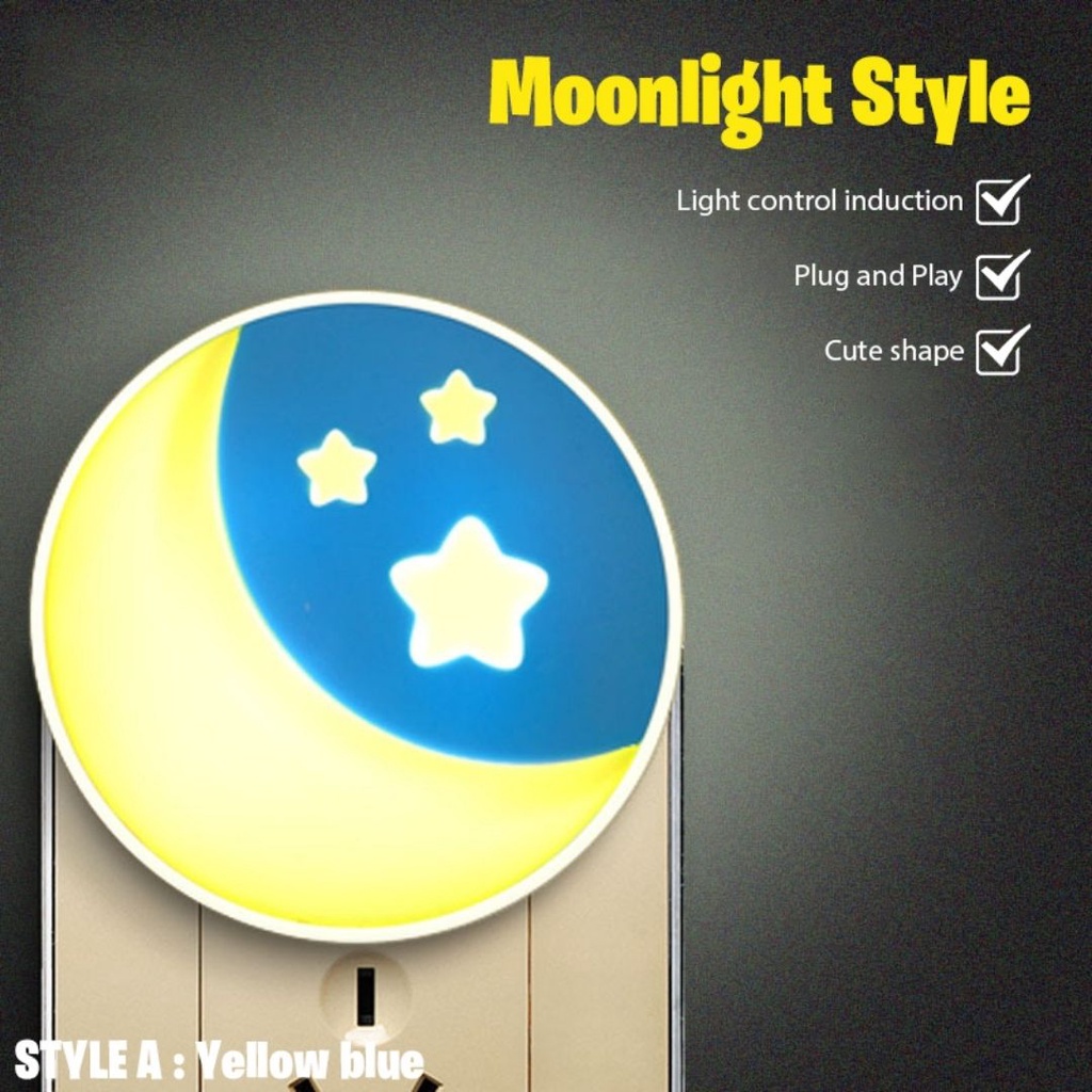 Jual Kokomi Lampu Tidur Anak Karakter Beruang Colokan Lampu Malam LED ...