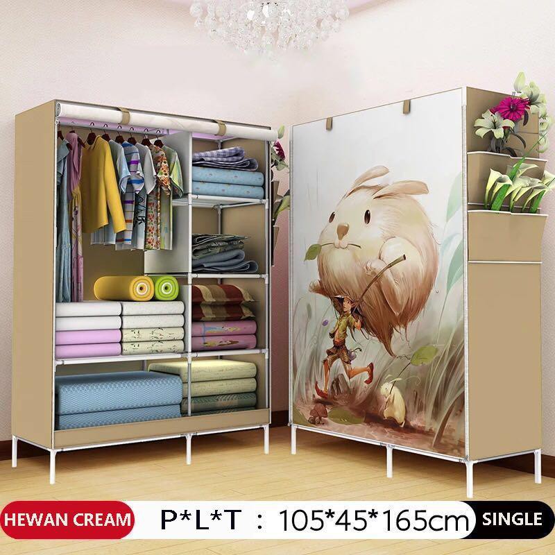 Jual Lemari Portable Kain Lemari Multifungsi 105 Cm | Shopee Indonesia