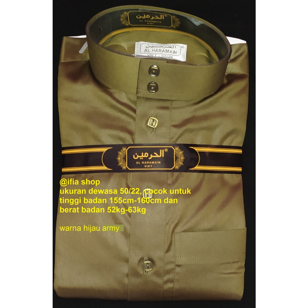 Jual Gamis AL HARAMAIN Size 50-22 - Jubah Pria Dewasa Bahan Polyester ...