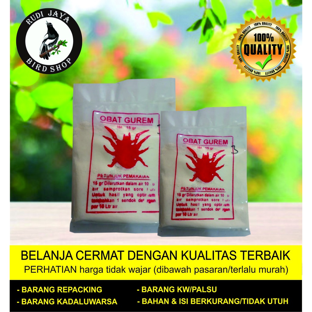 Jual OBAT GUREM AYAM 1 SACHET 5 GRAM OBAT RACUN KUTU UNGGAS TEMPAT ...