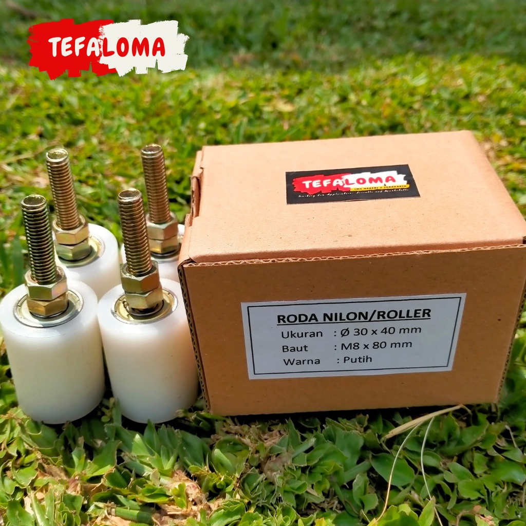 Jual Satu BOX Roda Nilon/Roller Pintu Pagar Uk. Dia. 30 x 40 mm (Isi 4 ...