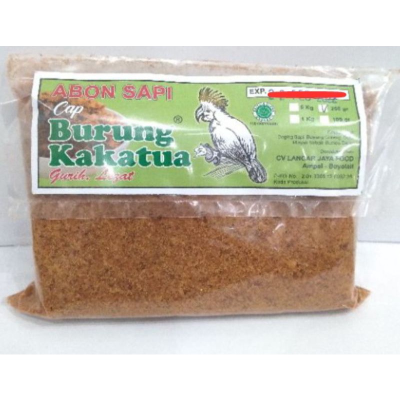 Jual Abon sapi cap burung kakatua 1kg | Shopee Indonesia