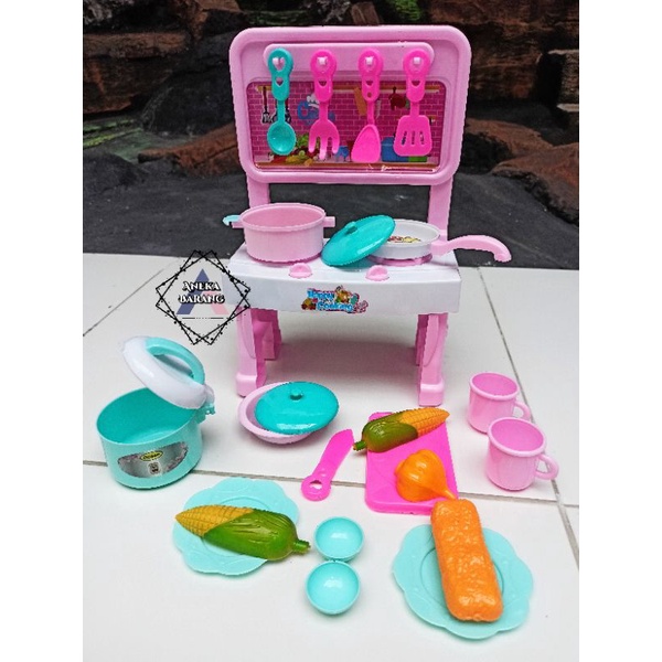 Jual Mainan Happy Cooking Kitchen Set - HANYA WARNA PINK | Shopee Indonesia