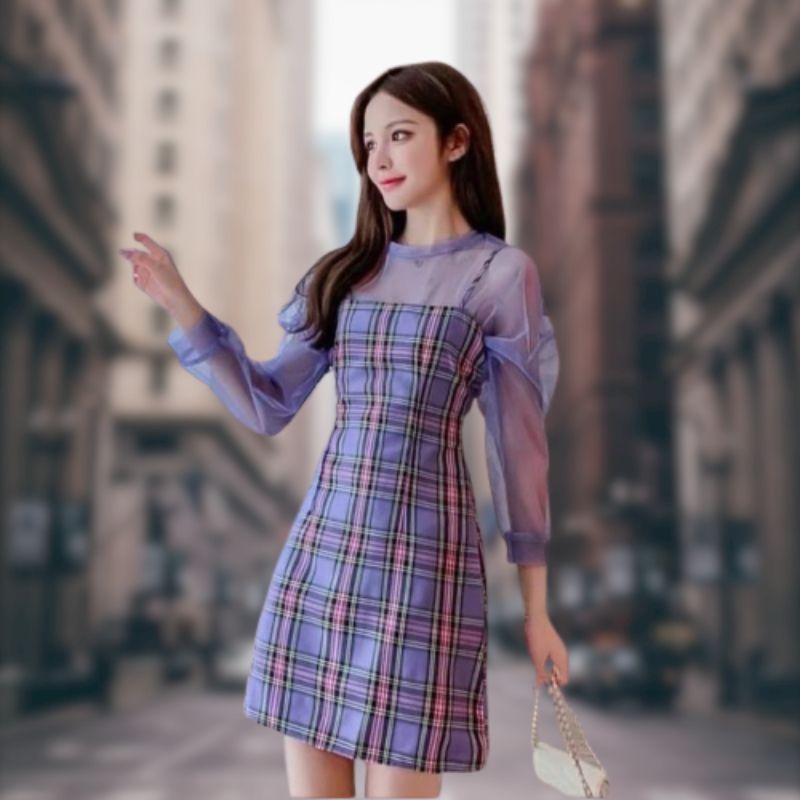 Jual Korea Mini Dress/ Dress mini Kualitas Premium / Dress Model Aline ...