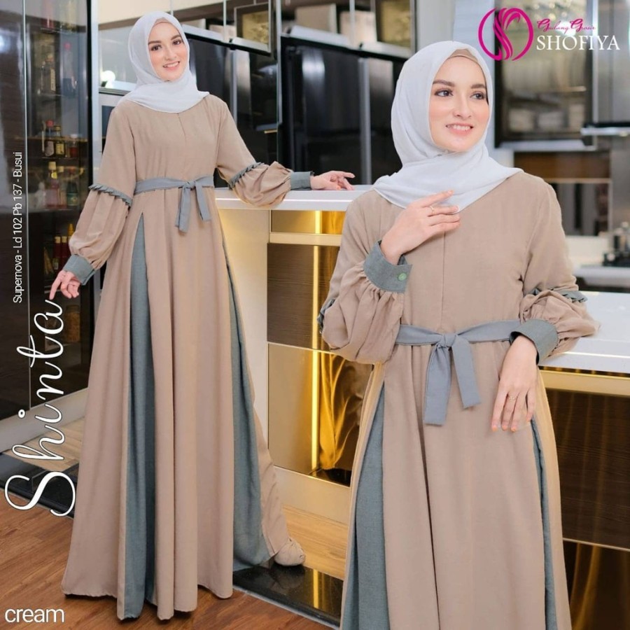 Jual baju gamis wanita muslimah cewek terbaru 2022 2023 cewe lebaran ...